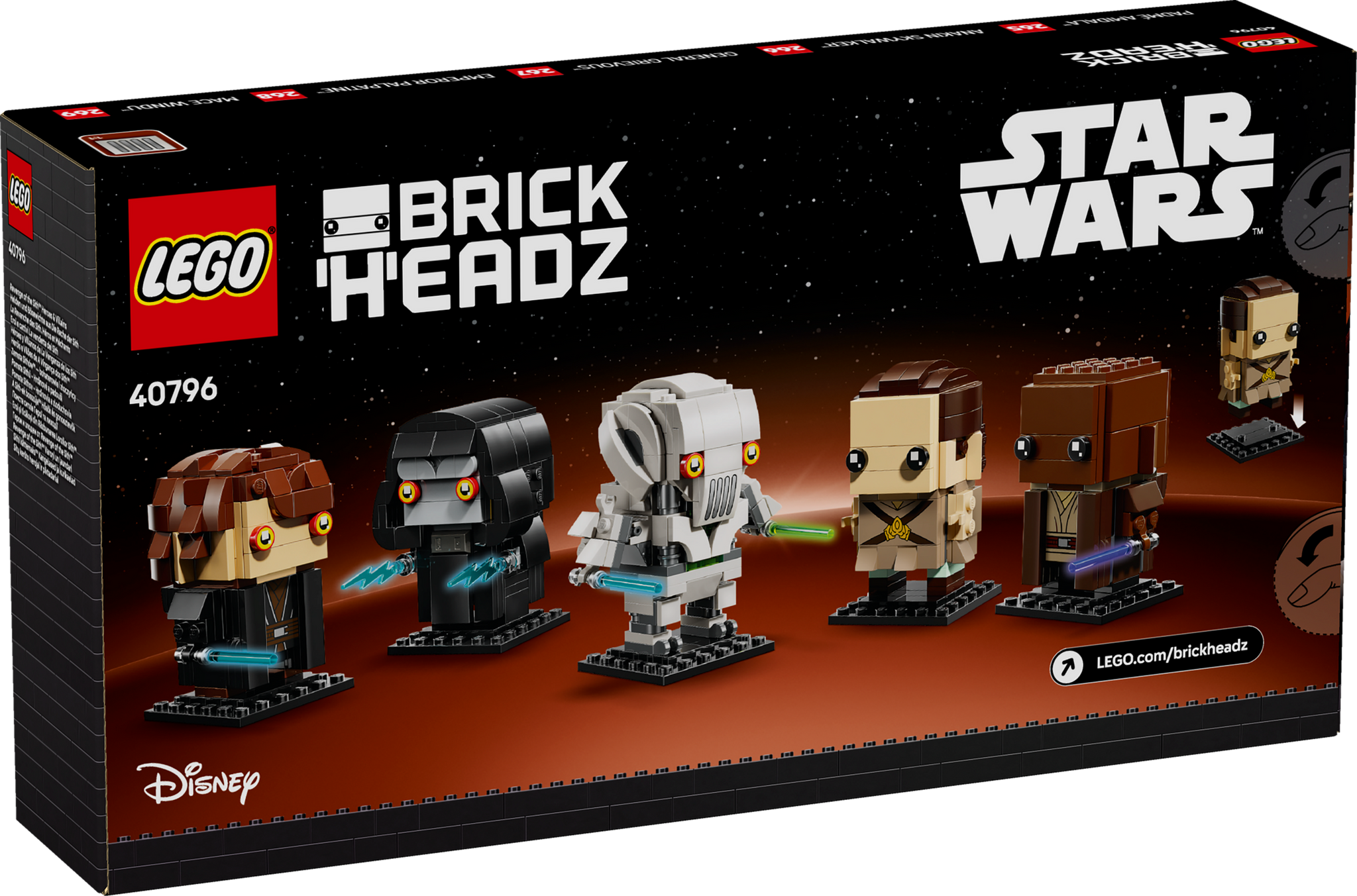 LEGO BrickHeadz Star Wars Revenge of the Sith Heroes & Villains 40796